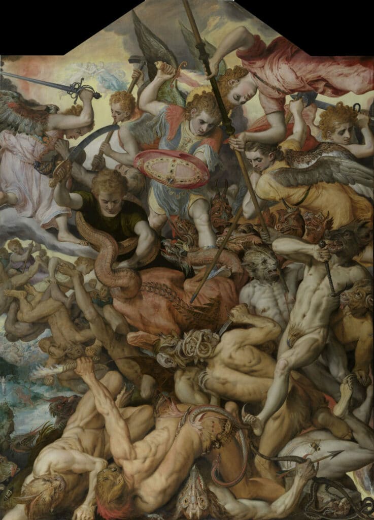 the low countries Fall of the Rebel Angels by Frans Floris - the low ...